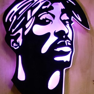 Tupac Neon Sign RIP 2pac Man Cave LED Sign West Coast - Etsy