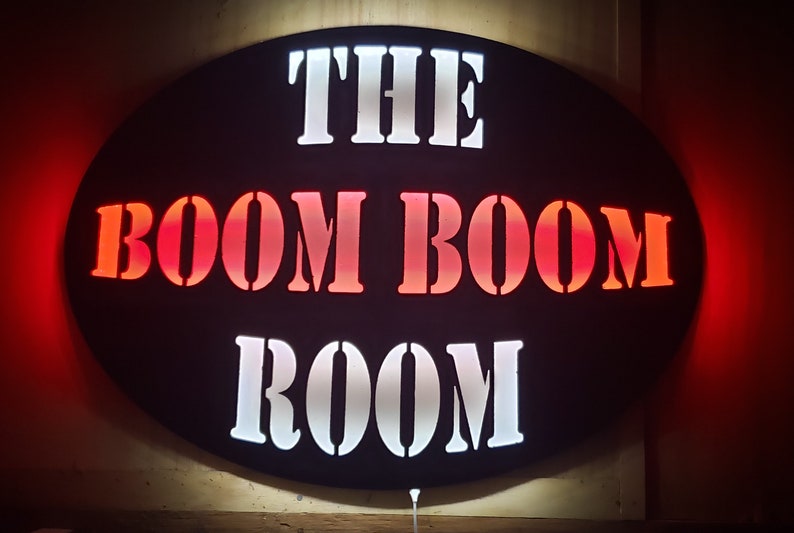 Boom Boom Room Sign Custom Neon Sign Man Cave Sign - Etsy