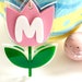 Tulip Bag Tags | Name Tags | Flower Keychain | Easter Decor - Etsy