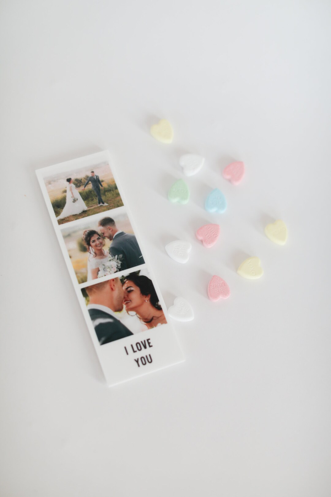 Polaroid Photo Strip Magnet | Custom Valentines Photobooth Keepsake ...