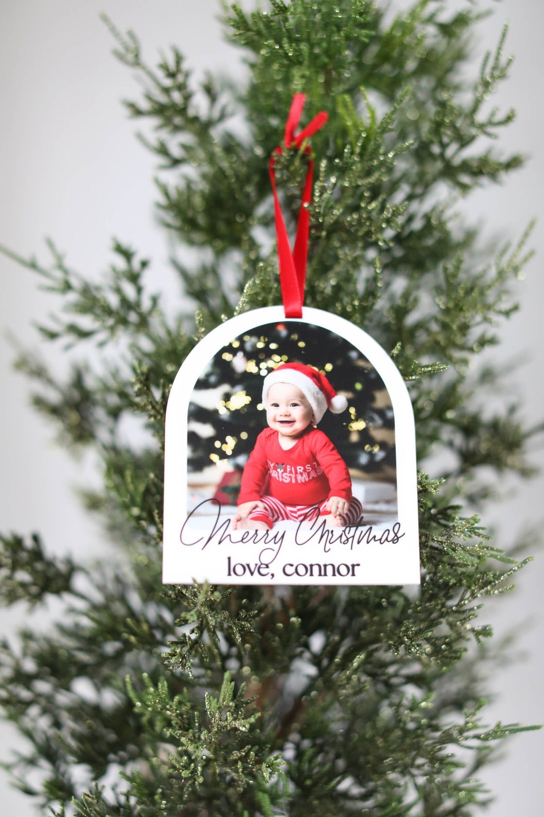 Holiday Christmas Photo Ornament | Personalized Custom Gift - Etsy