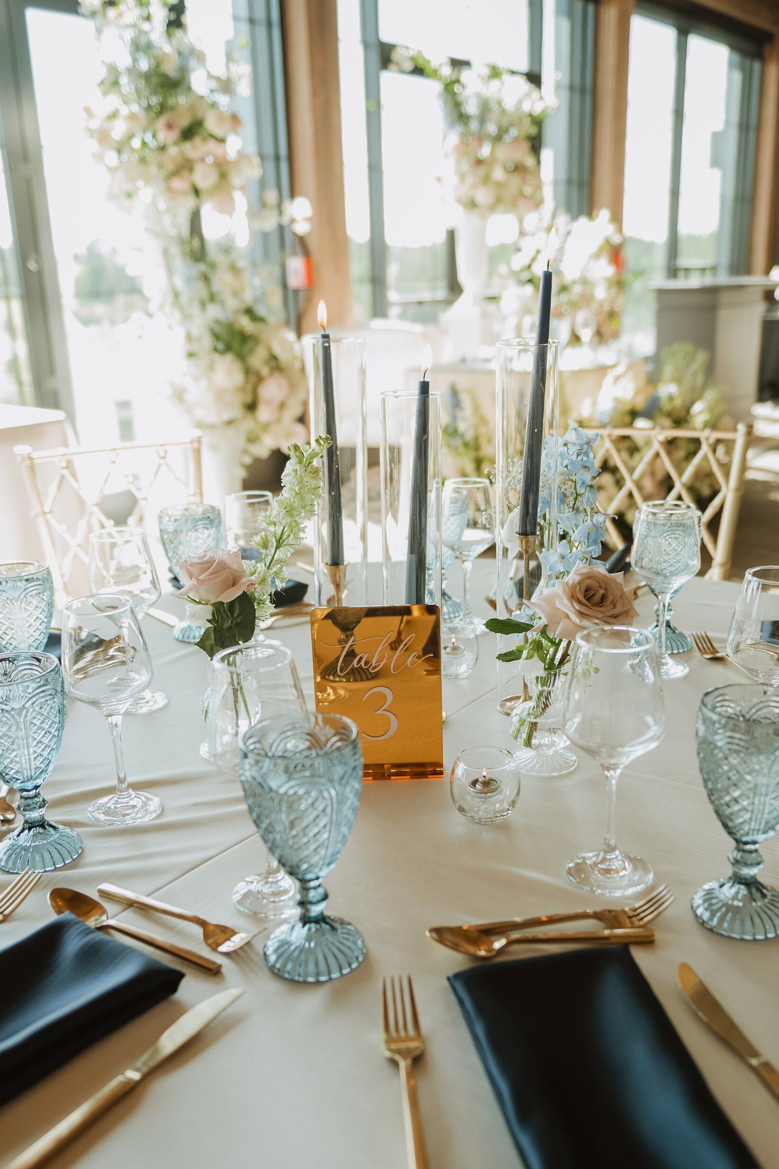 Acrylic Wedding Table Numbers Mirrored Acrylic Wedding Decor - Etsy