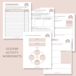 OCD and ERP Printable Workbook Journal | 8.5 X 11 | Mental Health ...