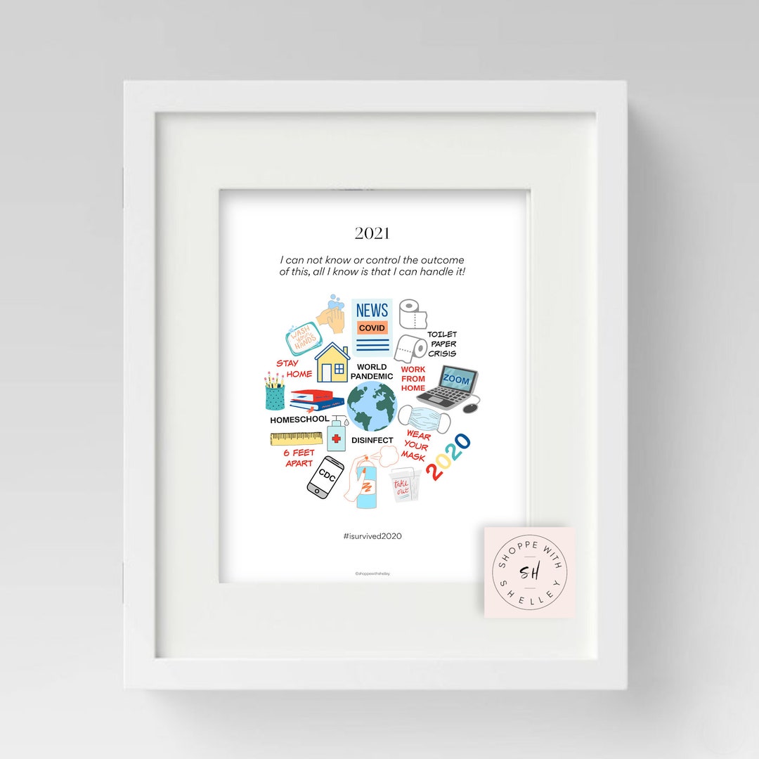 I Survived 2020 Printable Art 2020 Printable New Years Printable 2021 ...