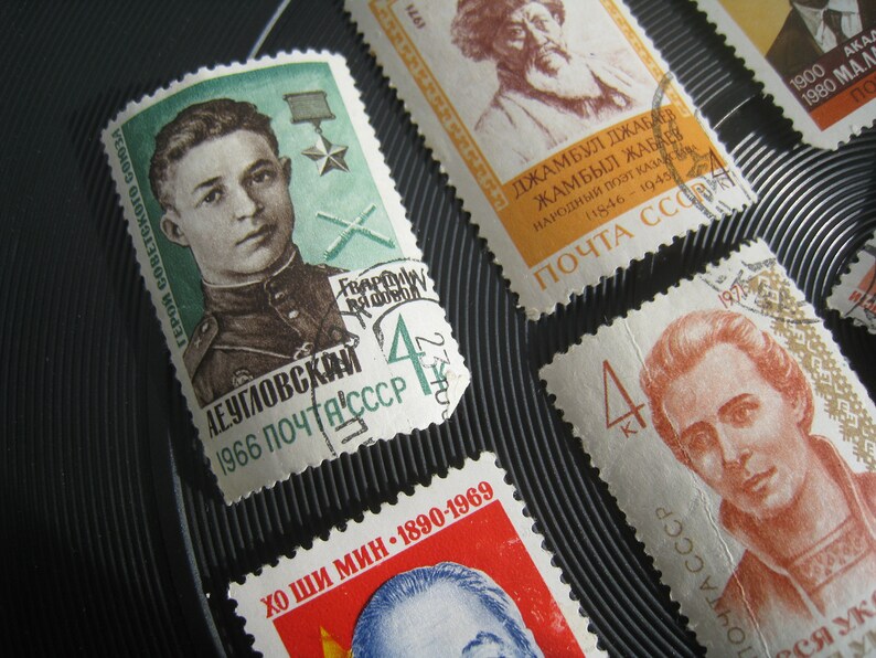 Vintage USSR Postage Stamps: Philately Collector Set - Etsy