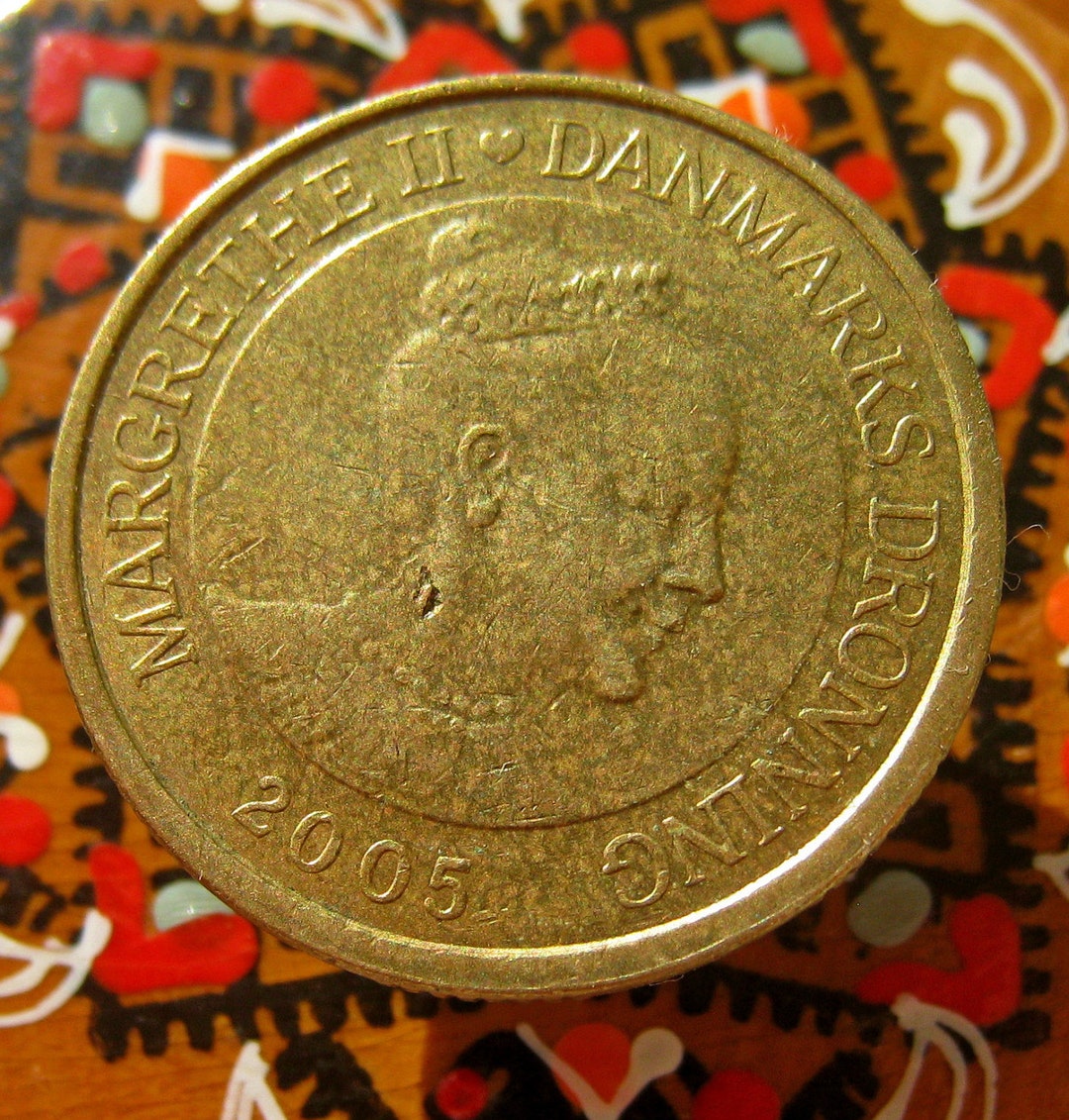 Denmark 20 Kroner Coin - 2005 Aluminum Bronze - Margrethe II - Etsy Canada