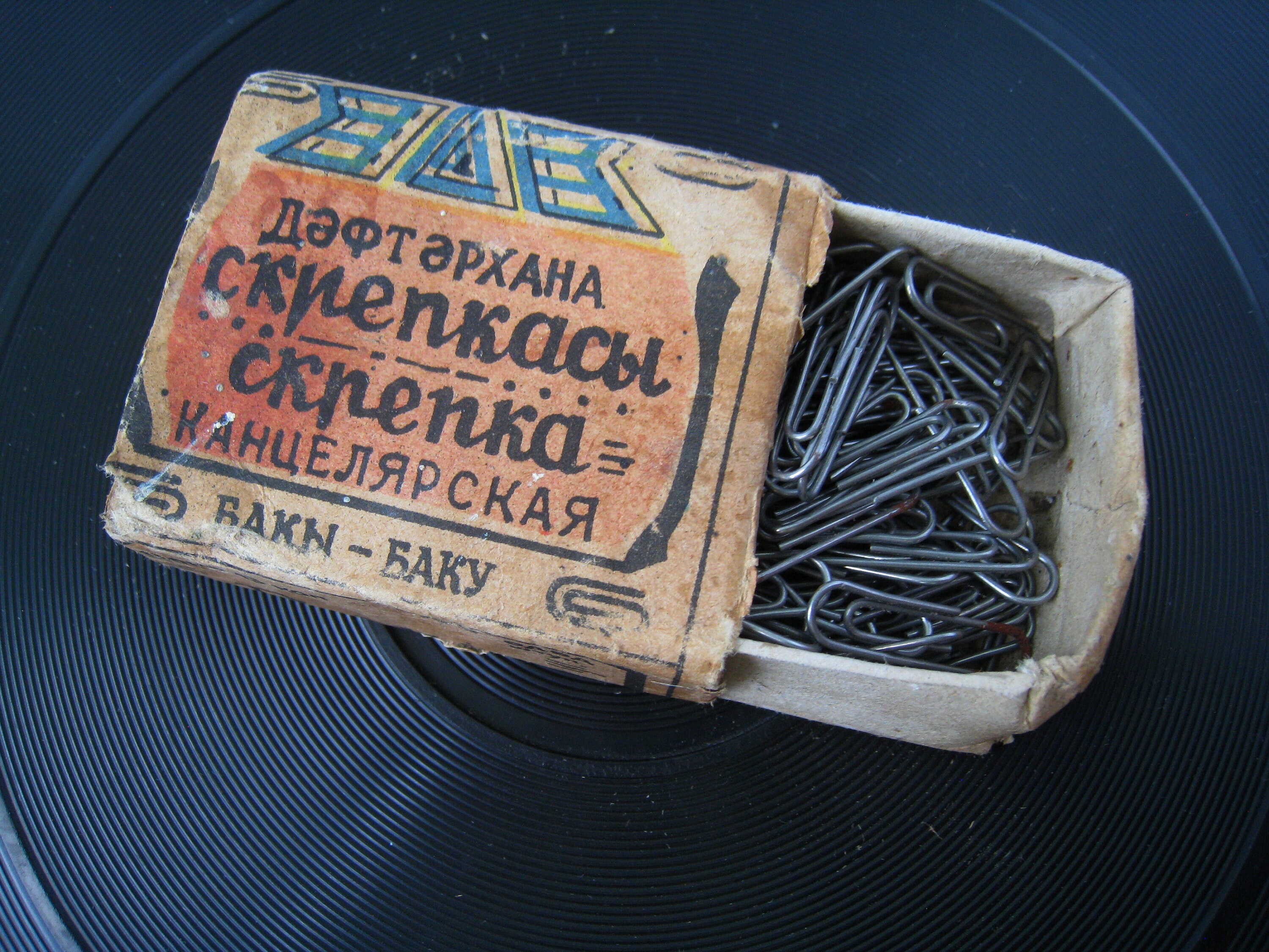 Paper Clips Vintage Stationery Clips, in Old Native Packaging Metal ...