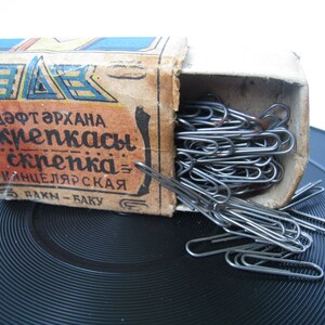 Paper Clips Vintage Stationery Clips, in Old Native Packaging Metal ...