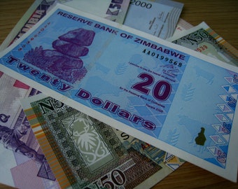 Foreign Currency- Collage of Paper Money From Around the World *digital ...