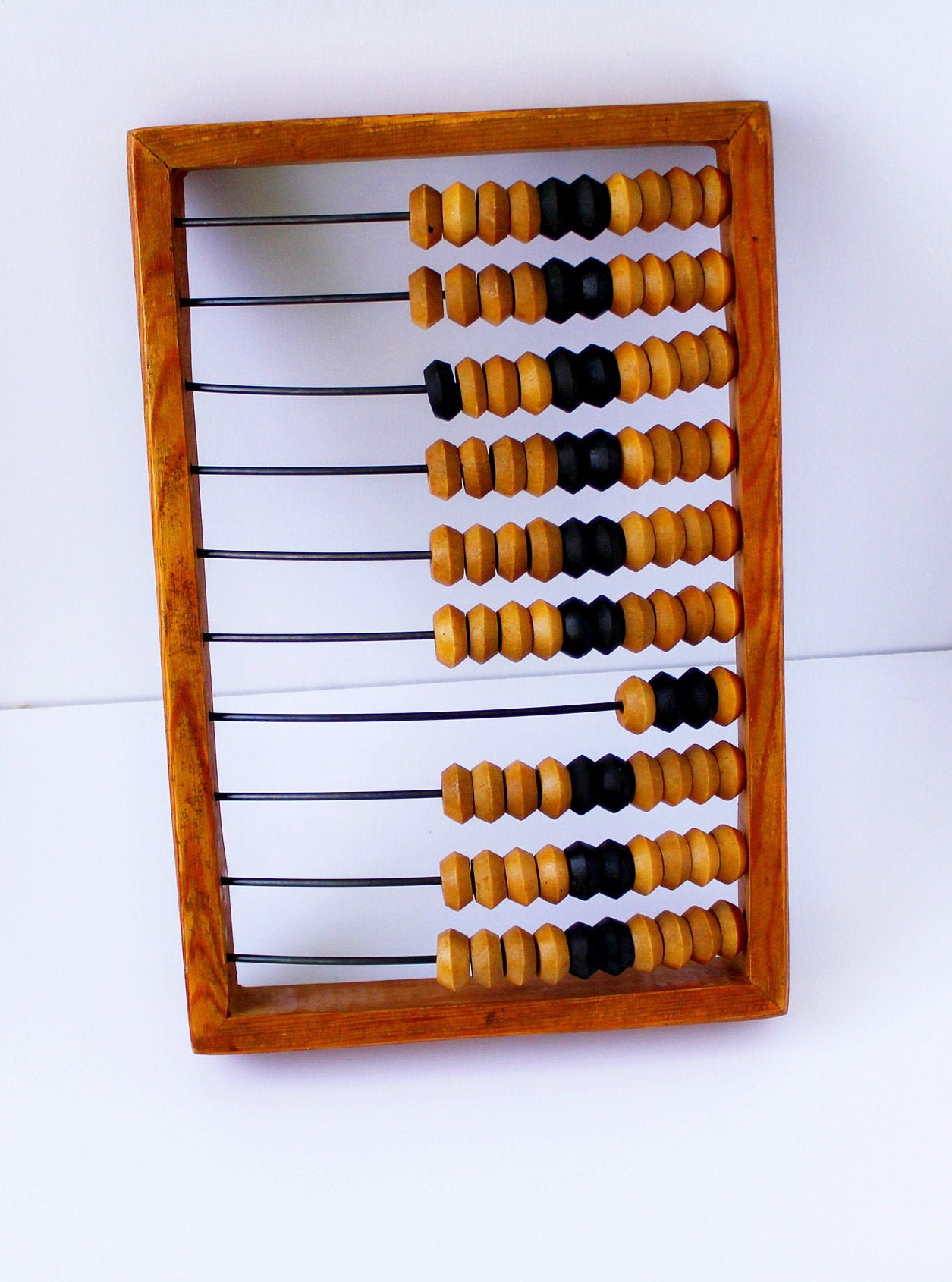 Old Abacus Wood Counting Frame Teach Children Count Numbers Calculator ...