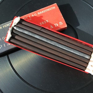 Vintage Drawing Rod Set Design Pencil Sketching Graphite Rod Soviet Set ...