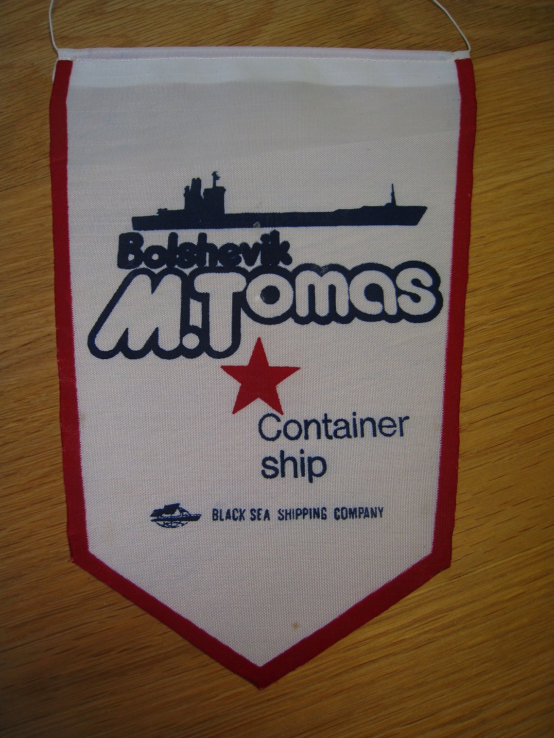 Black Sea Pennant Bolshevik M. Thomas Container Ship USSR | Etsy