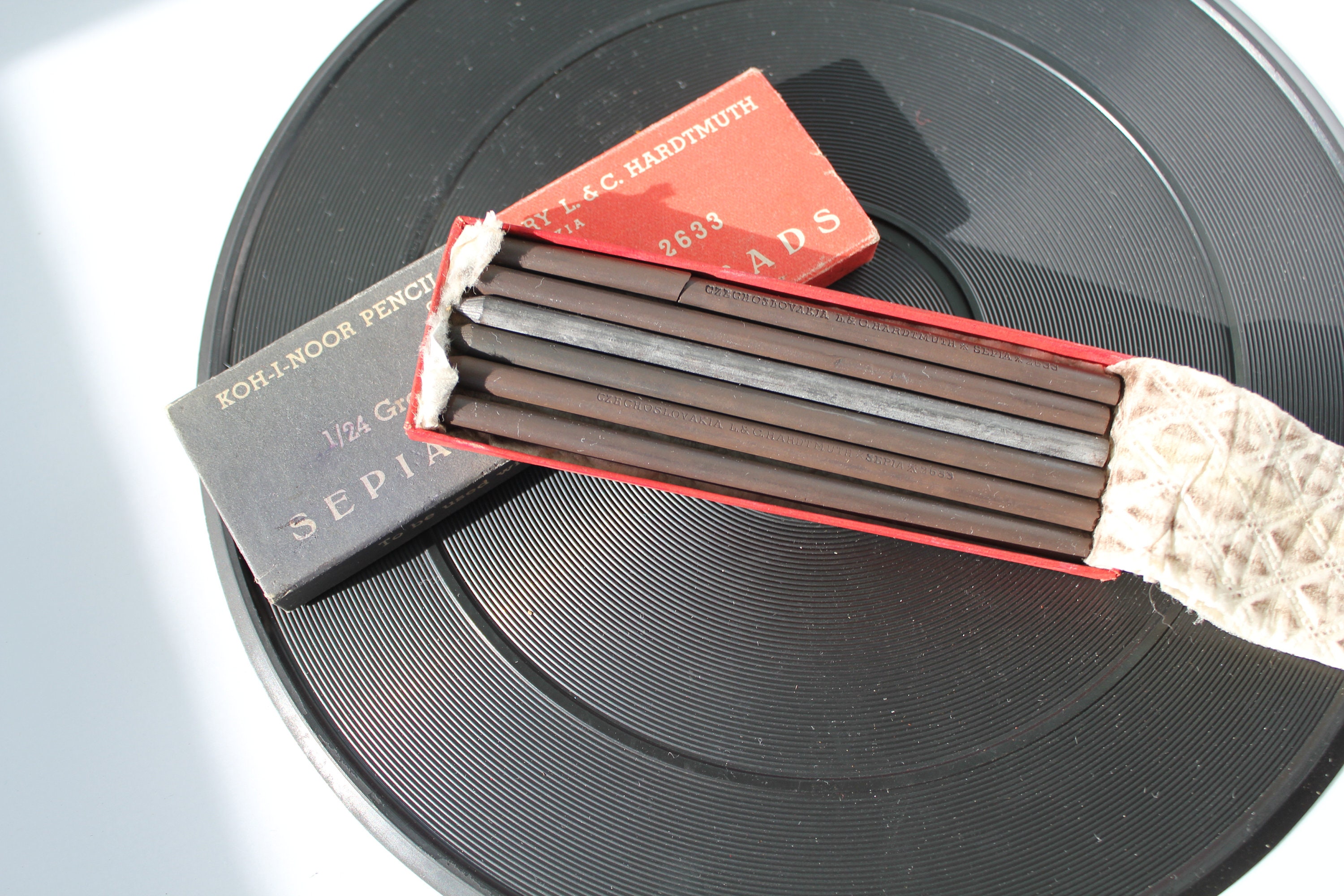 Vintage Drawing Rod Set Design Pencil Sketching Graphite Rod Soviet Set ...