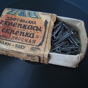 Paper Clips Vintage Stationery Clips, in Old Native Packaging Metal ...