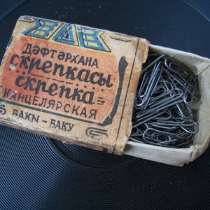 Paper Clips Vintage Stationery Clips, in Old Native Packaging Metal ...