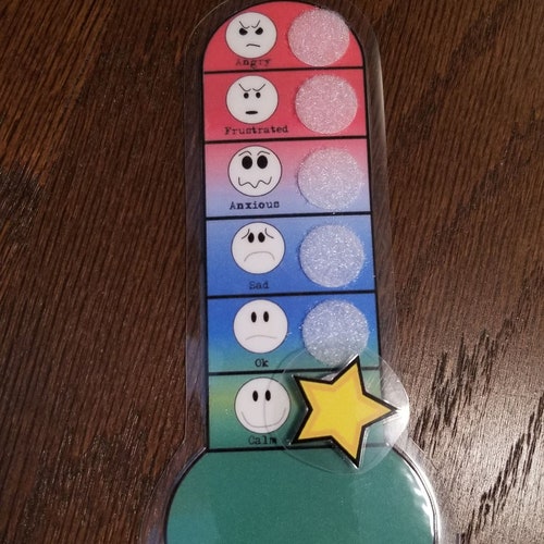 Feelings Thermometer Visual Support | Etsy
