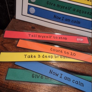 Calm Down Steps Visual - Etsy