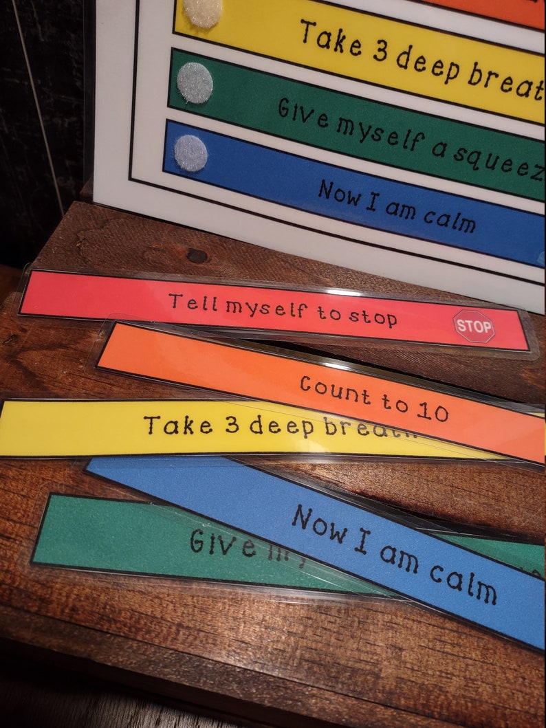 Calm Down Steps Visual - Etsy