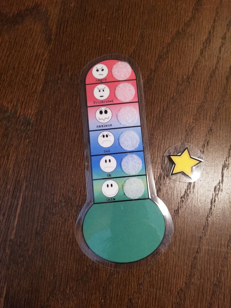 Feelings Thermometer Visual Support - Etsy