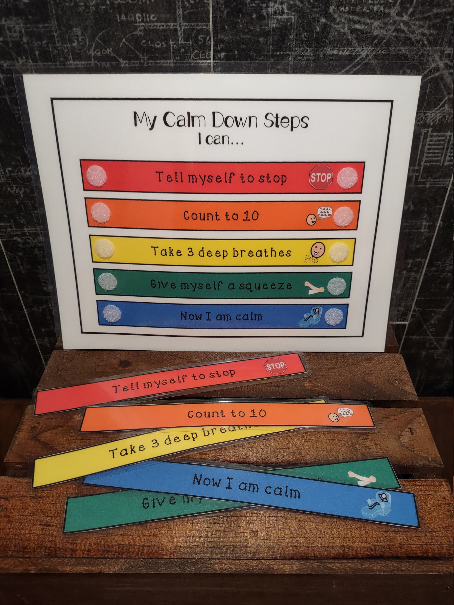 Calm Down Steps Visual - Etsy