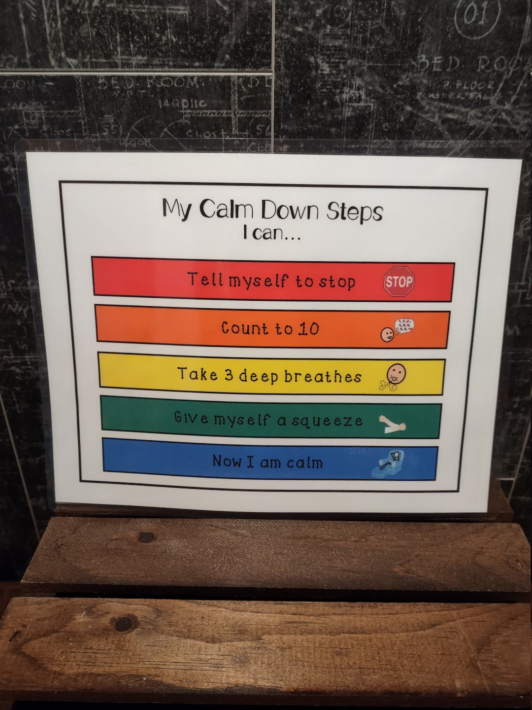 Calm Down Steps Visual - Etsy