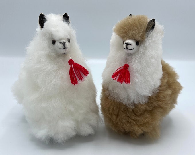 Peruvian Stuffed Llama Teddy, Perfect Gift, Handmade 100% Alpaca Fur ...
