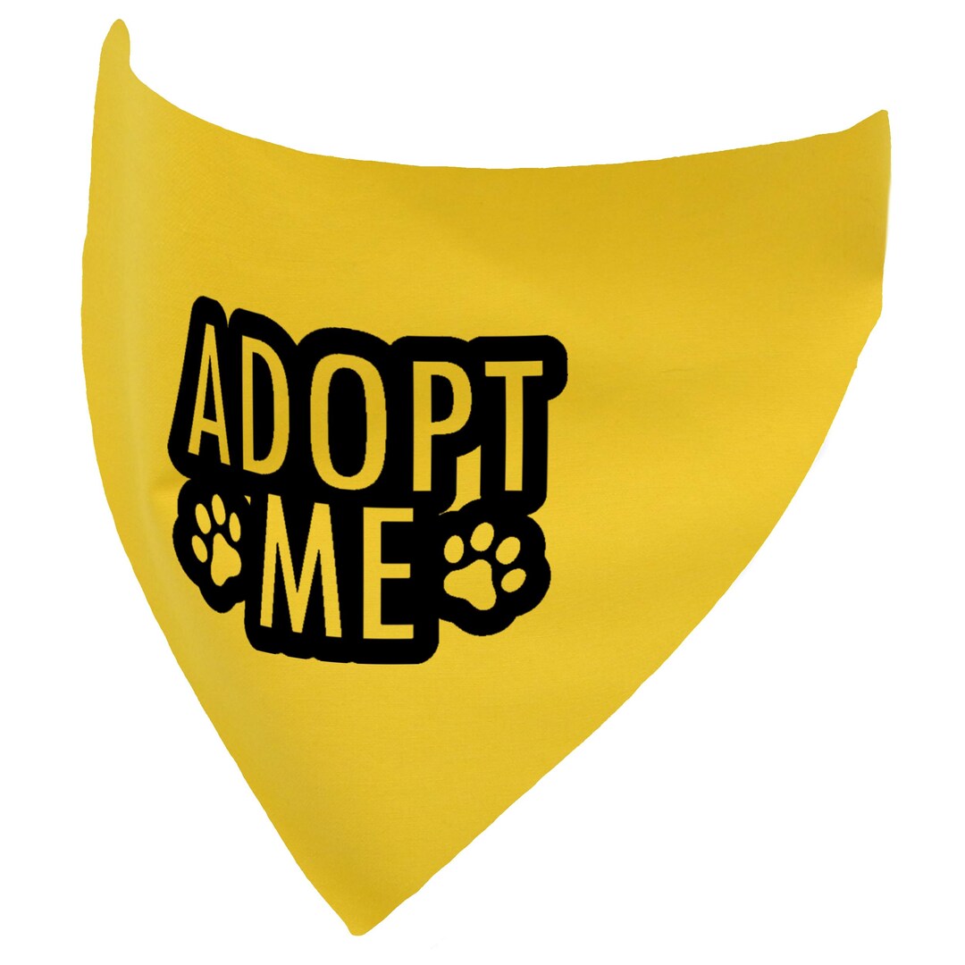 Adopt Me Dog Bandana | Rescue Dog | Slips Over the Collar in Sizes XS ...