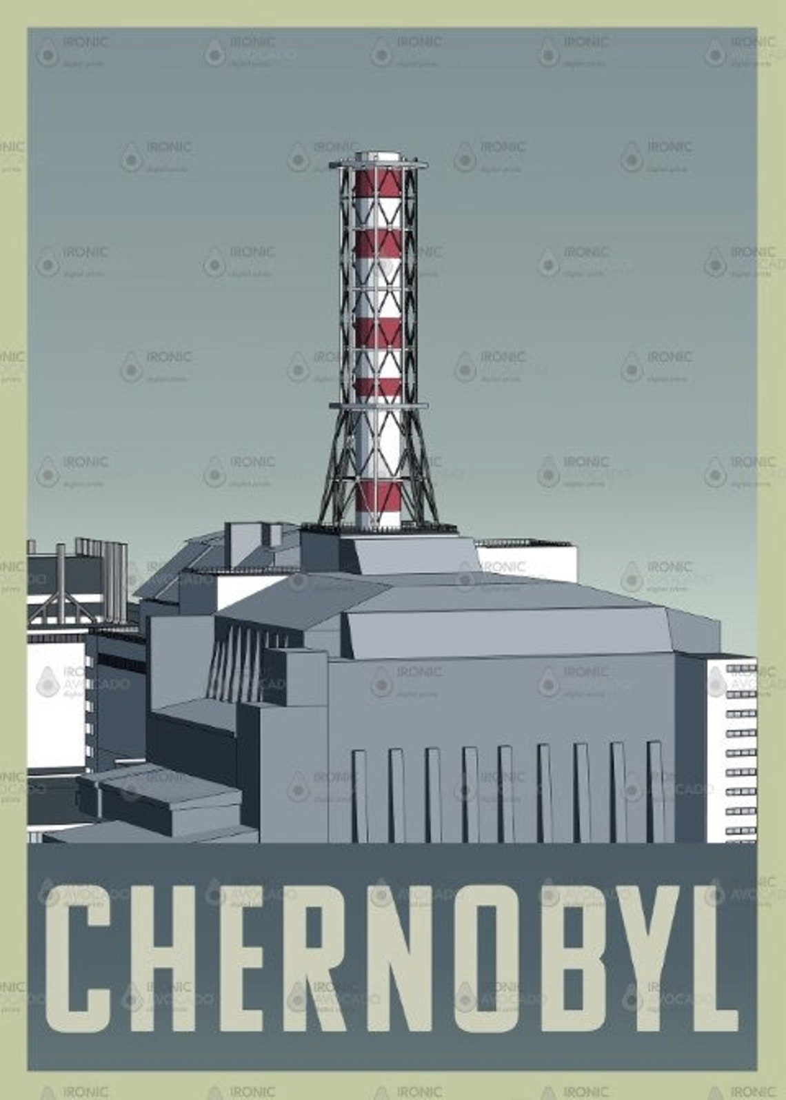 Chernobyl Nuclear Power Plant Poster Digital Print Download | Etsy