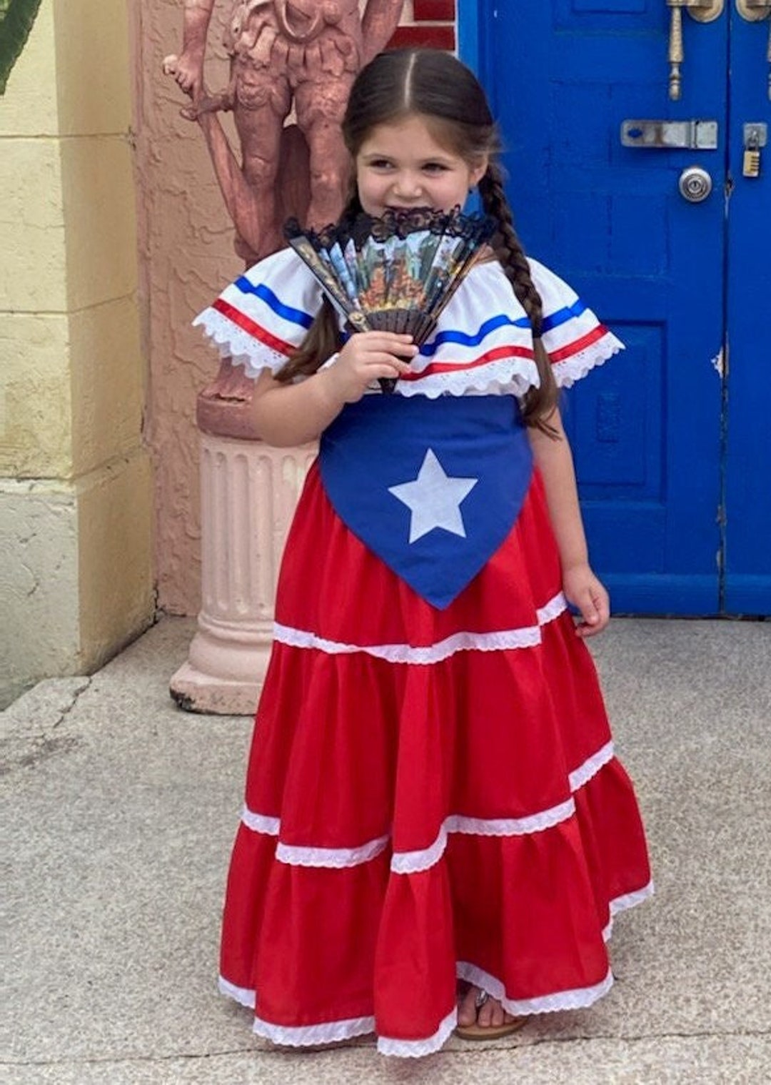 Traditional Puerto Rico Bomba Dress - Etsy