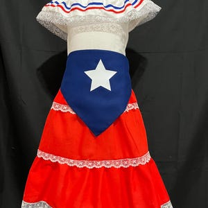 Traditional Puerto Rico Bomba Dress - Etsy