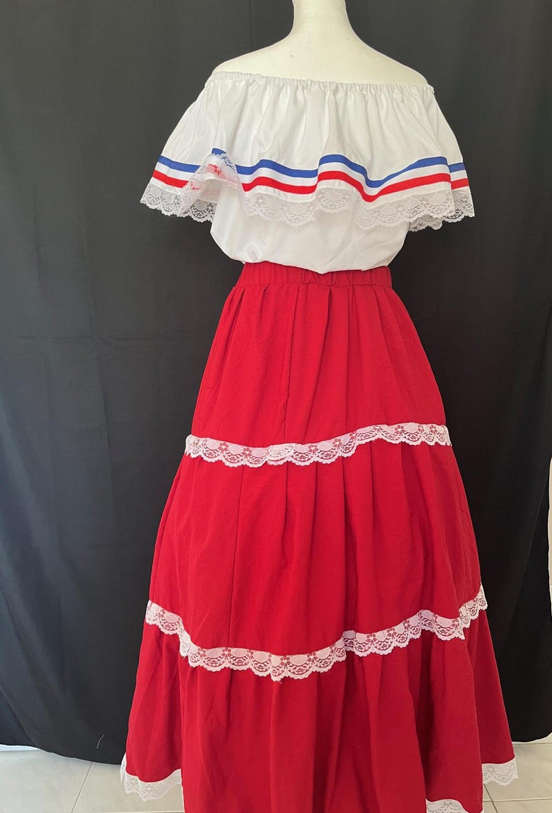 Puerto Rico Traditional Bomba Dress for Ladies - Etsy
