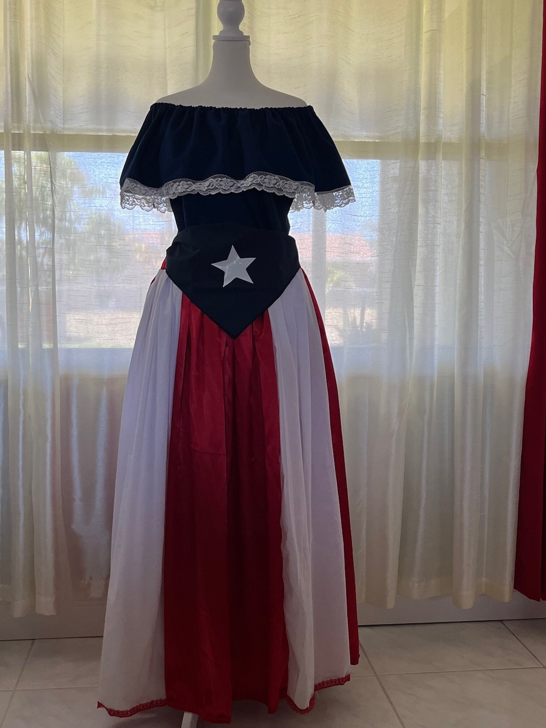 Puerto Rico Traditional Dress - Etsy