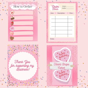 Beautiful Pink Essential Bakery Templates / Canva Template / Open to ...
