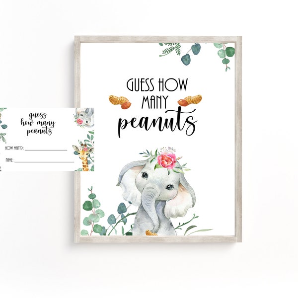 Guess How Many Peanuts - Etsy