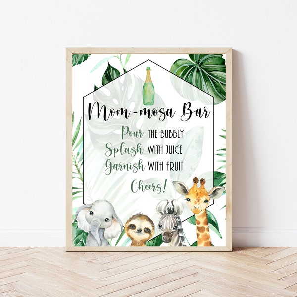 Mom Mosa Bar Sign - Etsy