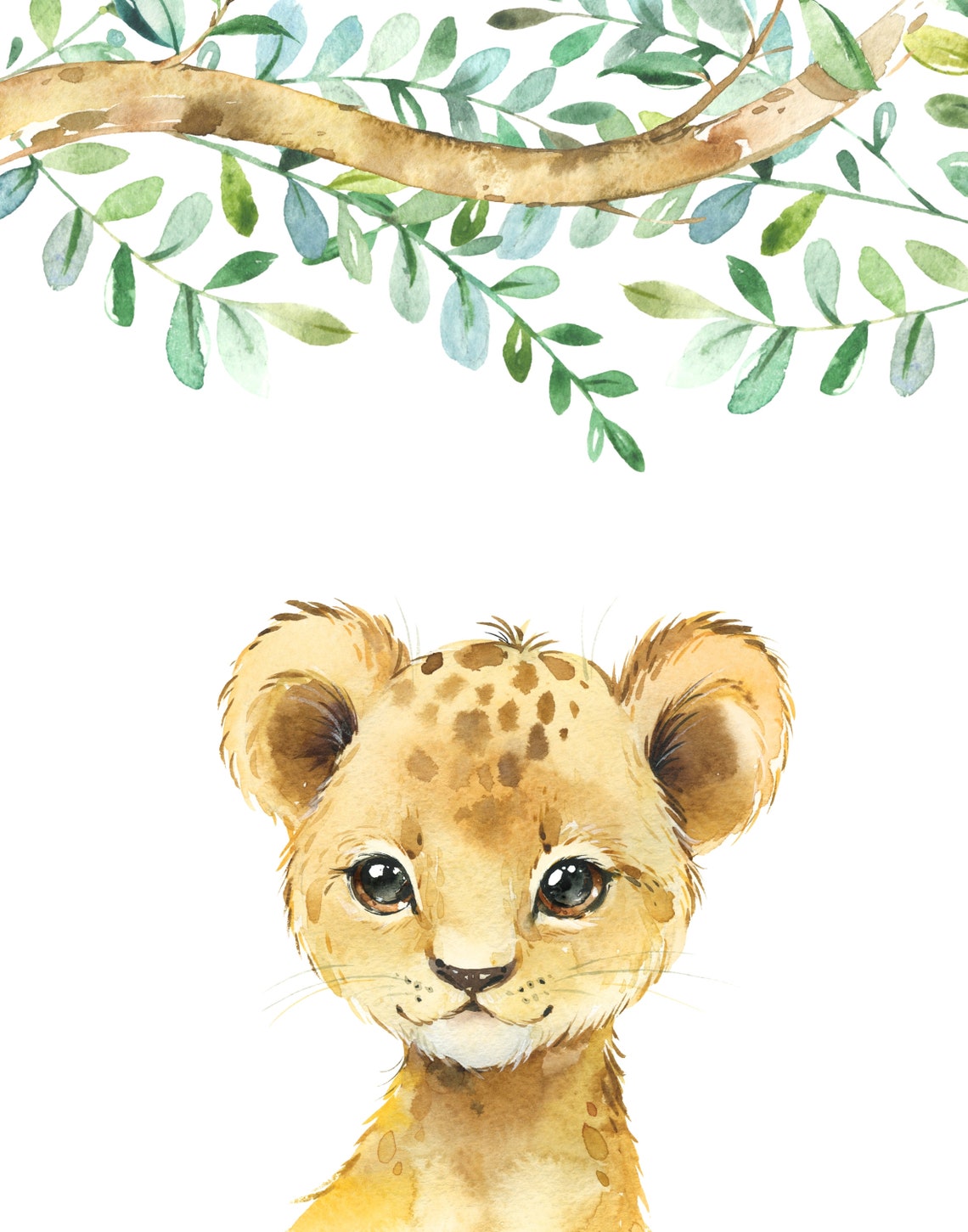 Safari Baby Nursery Baby Nursery Kids Room Prints Jungle | Etsy