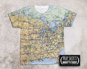 MapShirts - Etsy