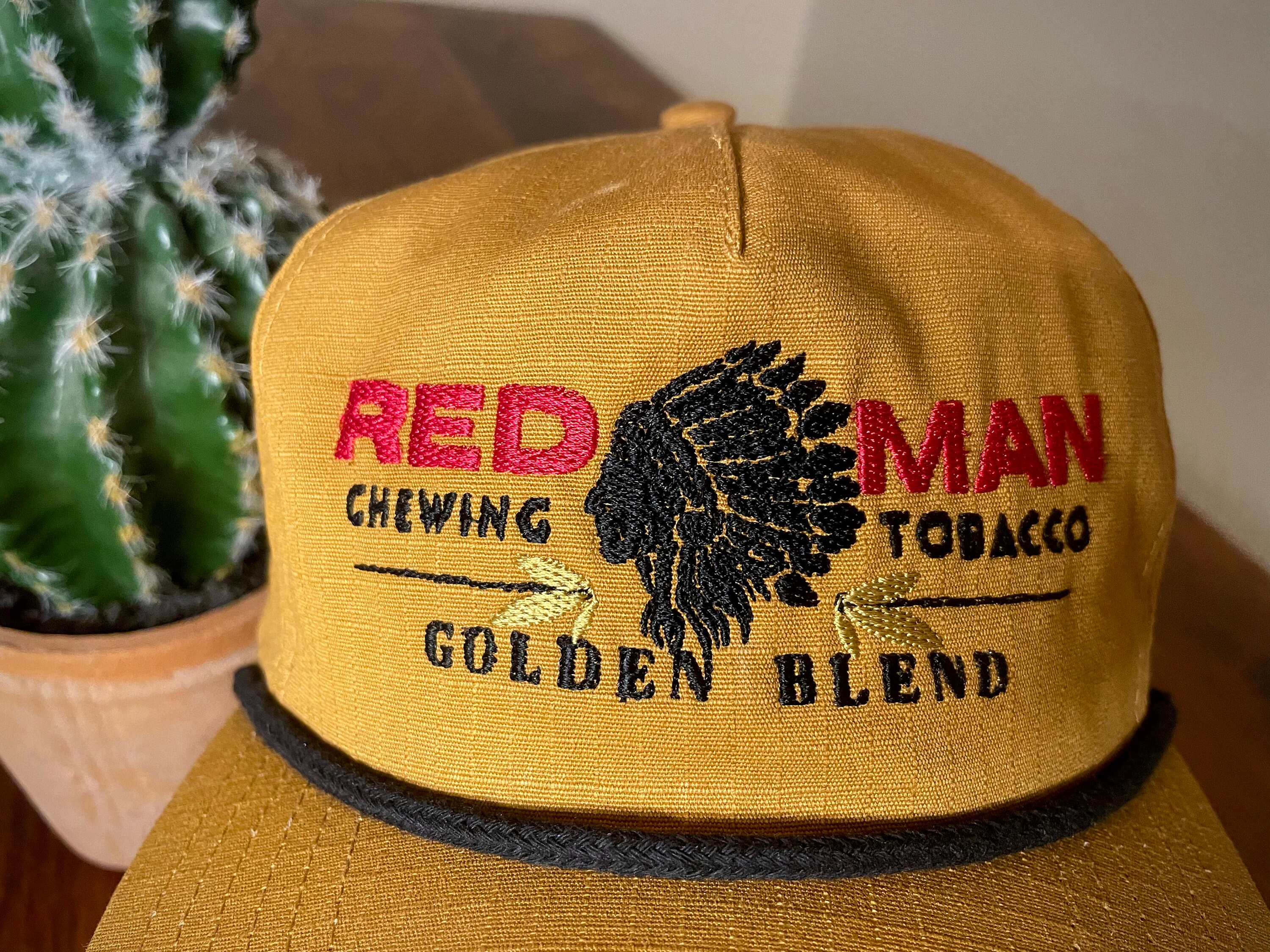 Vintage “red Man” Rope Hat - Etsy