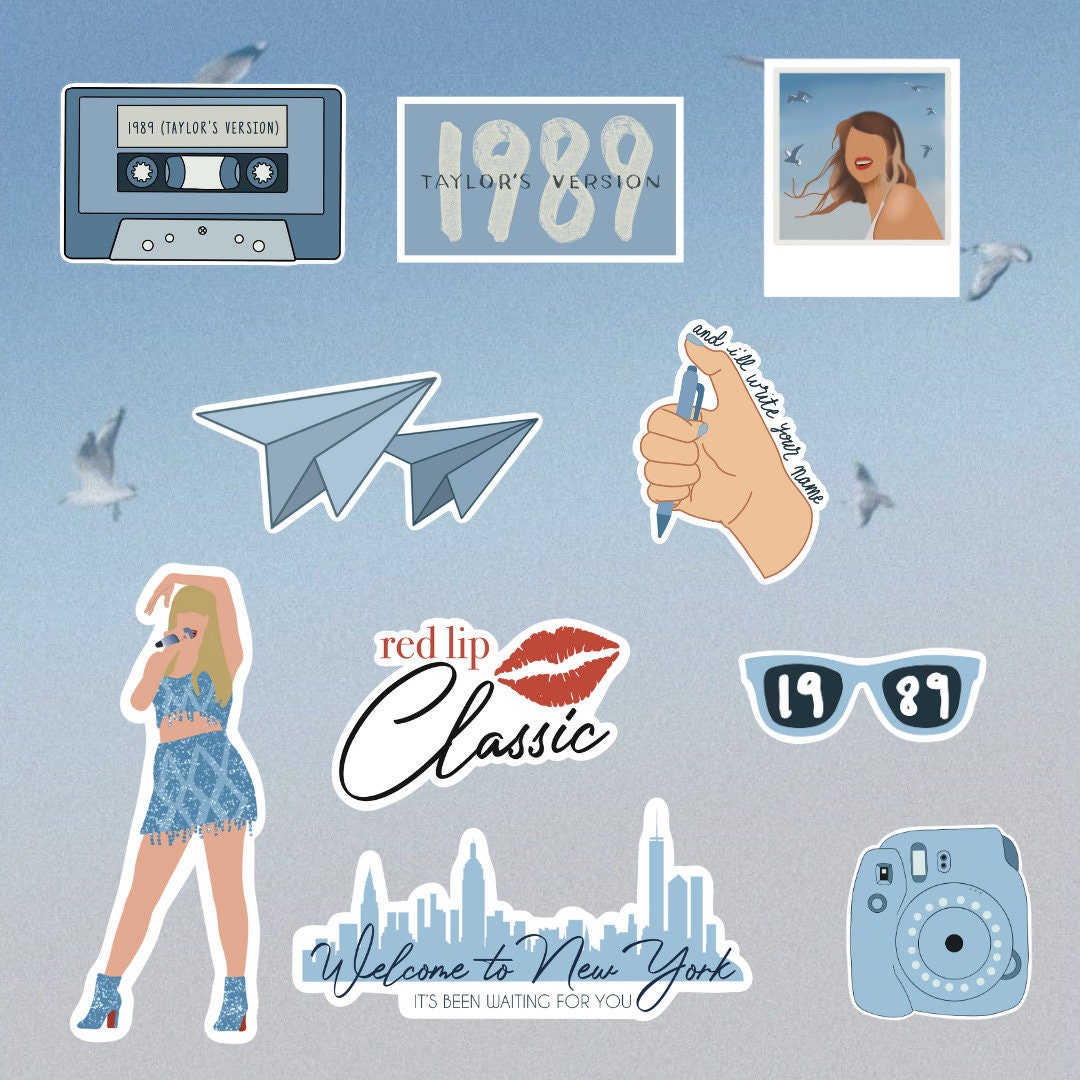1989 Taylors Version Stickers for Laptop or Planner - Etsy