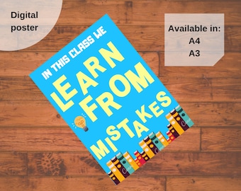 Colourful Inspiring Classroom Decor Display Poster A3 and A4 - Etsy