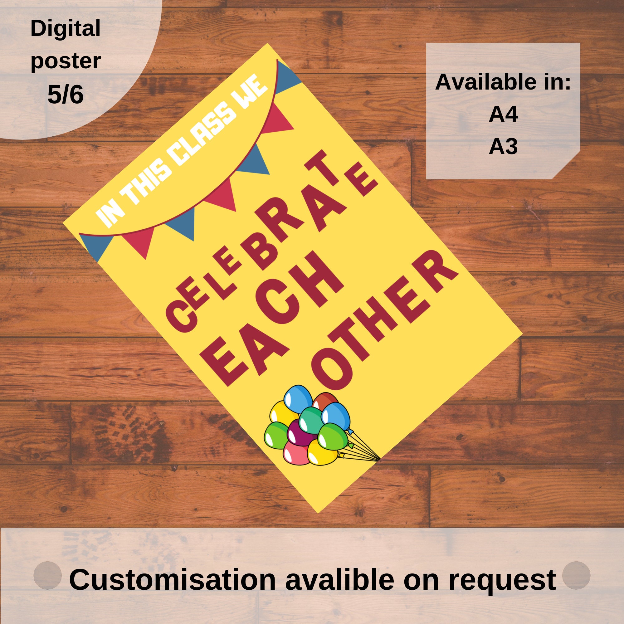 Set of Six Motivational Classroom Posters A3 & A4 - Etsy