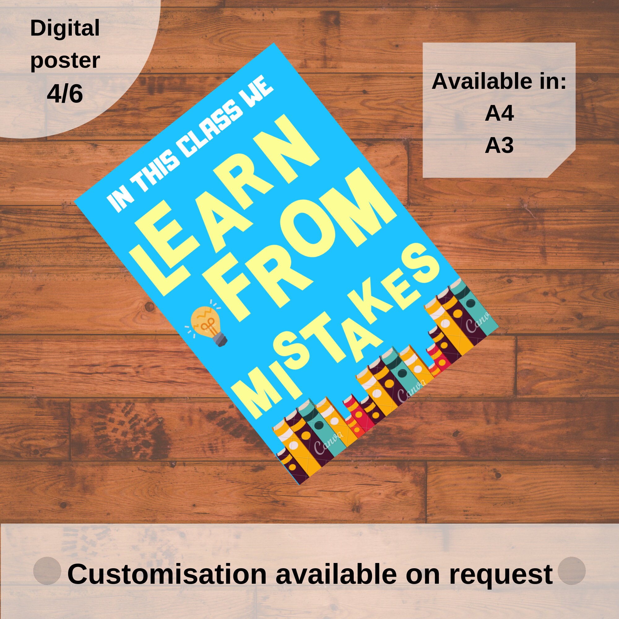 Set of Six Motivational Classroom Posters A3 & A4 - Etsy