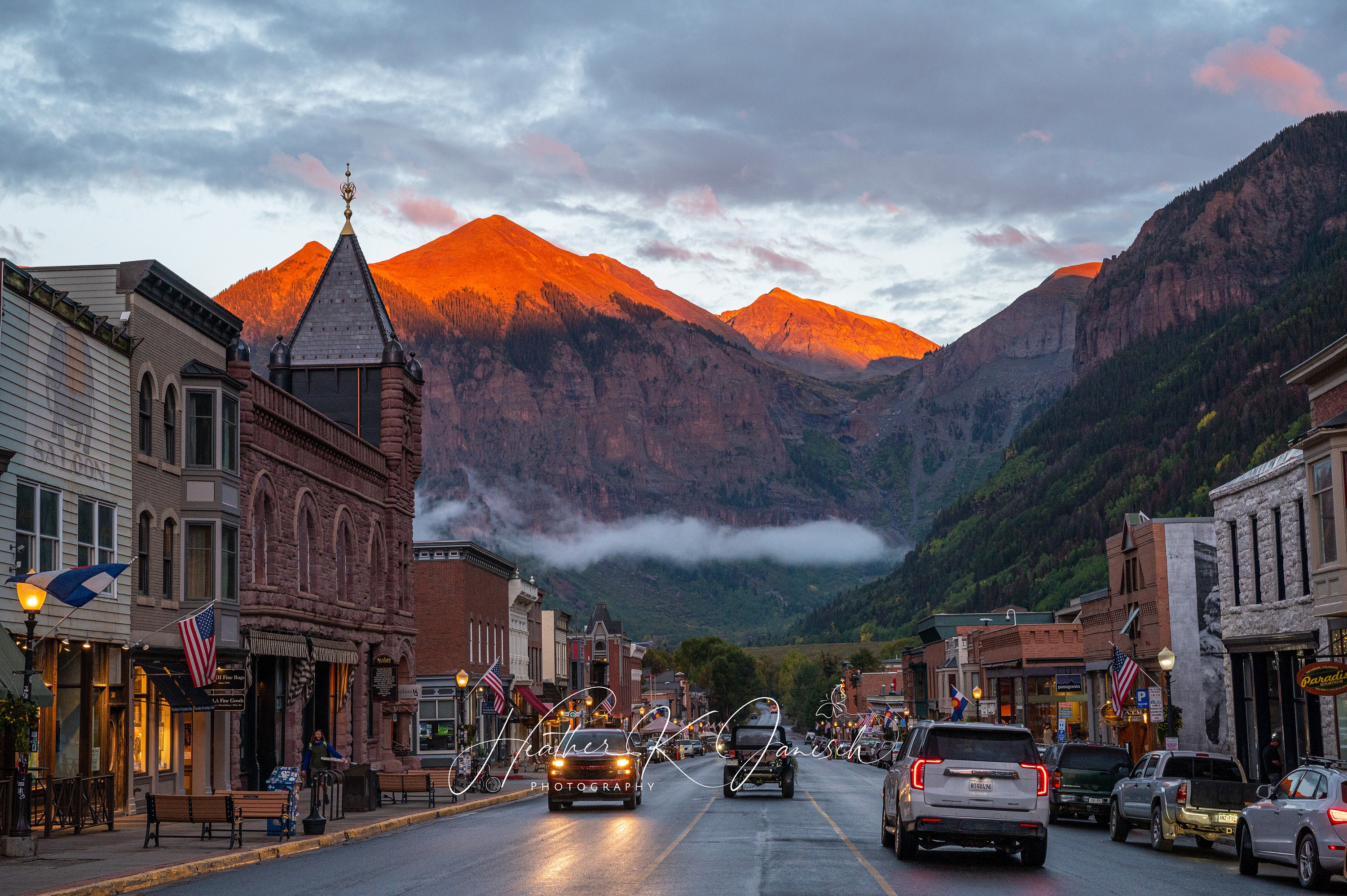 Telluride at Sunset - Etsy