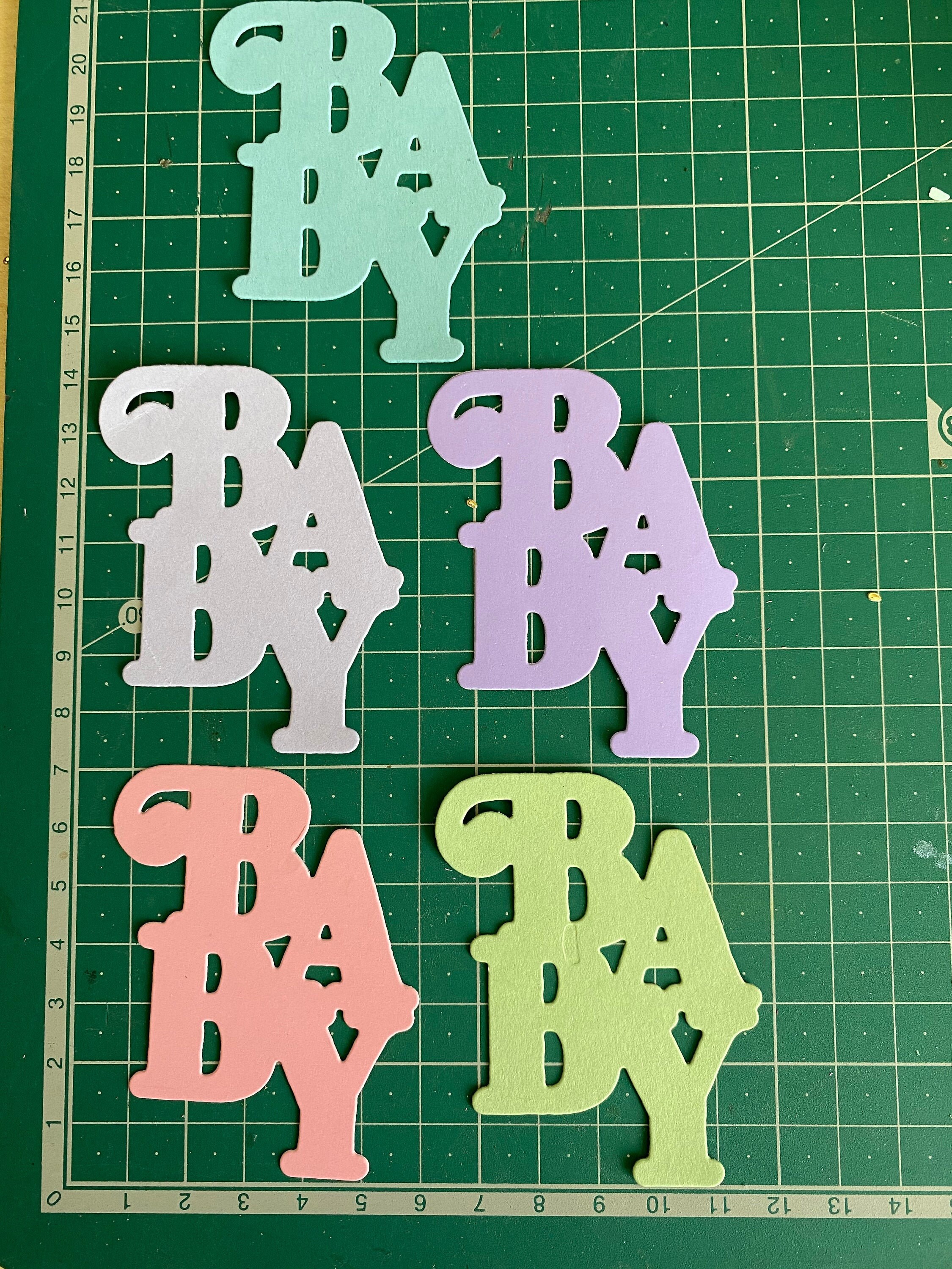 10 X Baby Sentiment Die Cuts - Card Making, Scrap Booking Etc. - Etsy UK