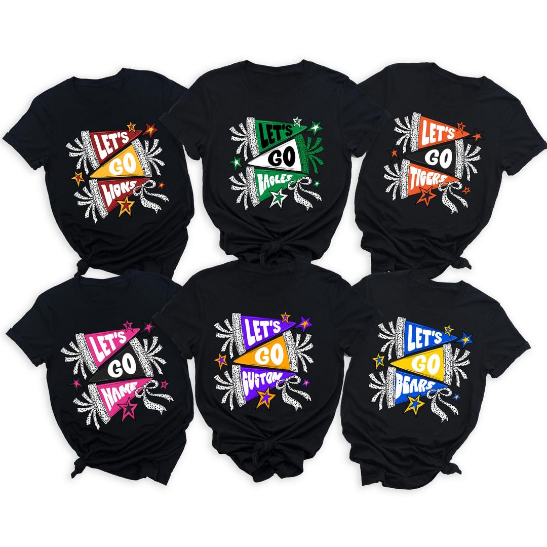 Custom Mascot School Spirit Shirt, Personalized Game Day Team Tee ...