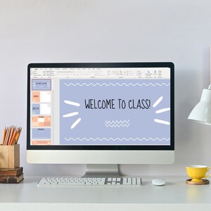 Editable Class Slide Template | Google Slides Template | Teacher ...