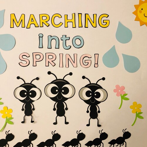 Teachers School Bulletin Board Cutouts Spring Bulletin Board - Etsy