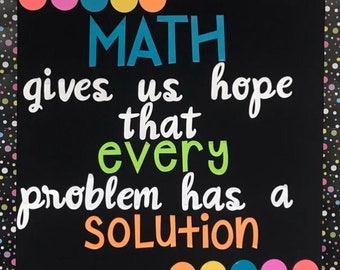Math Bulletin Board Kit Math Classroom Bulletin Board Back to School ...