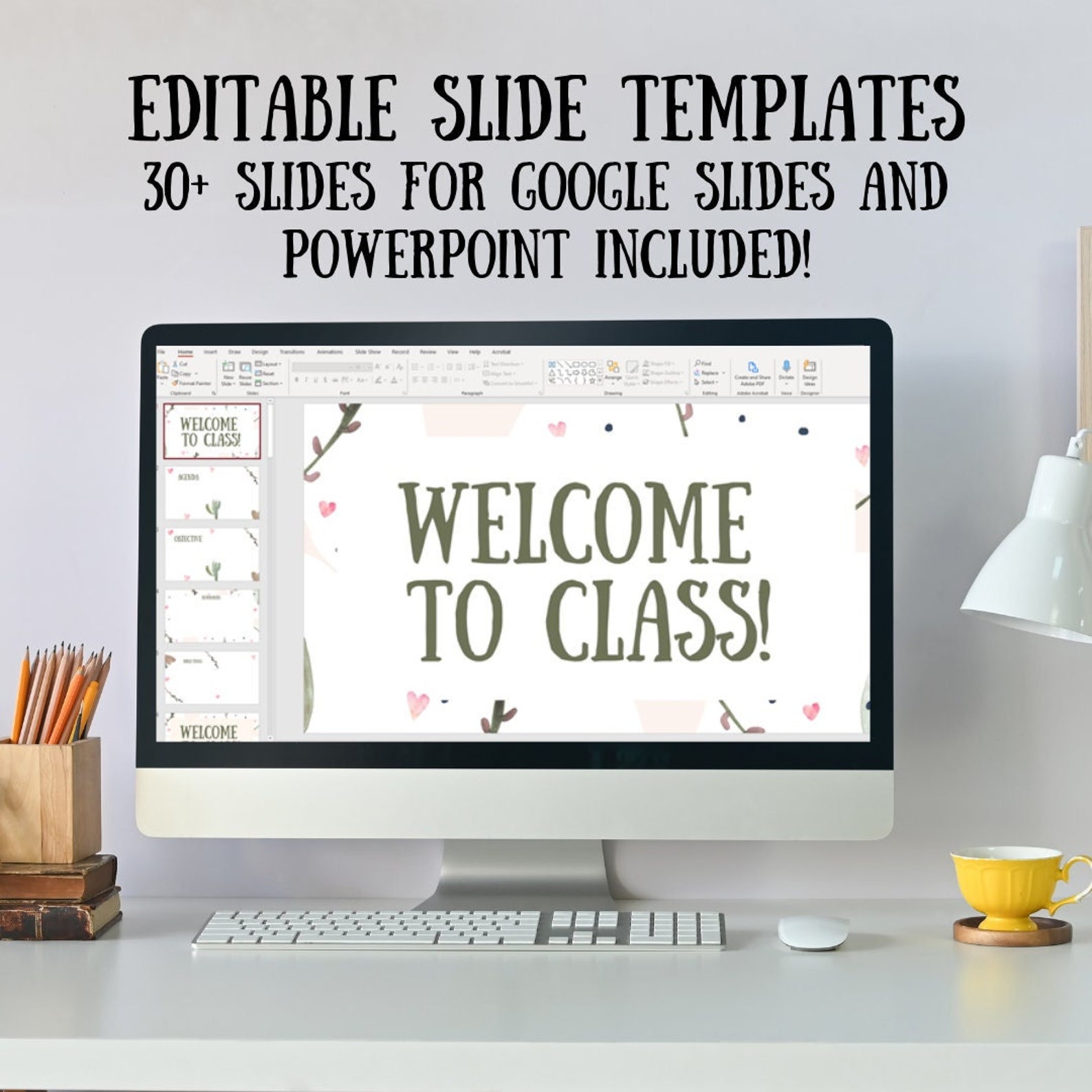Google Slides Editable Template | Google Slides Catus Template ...