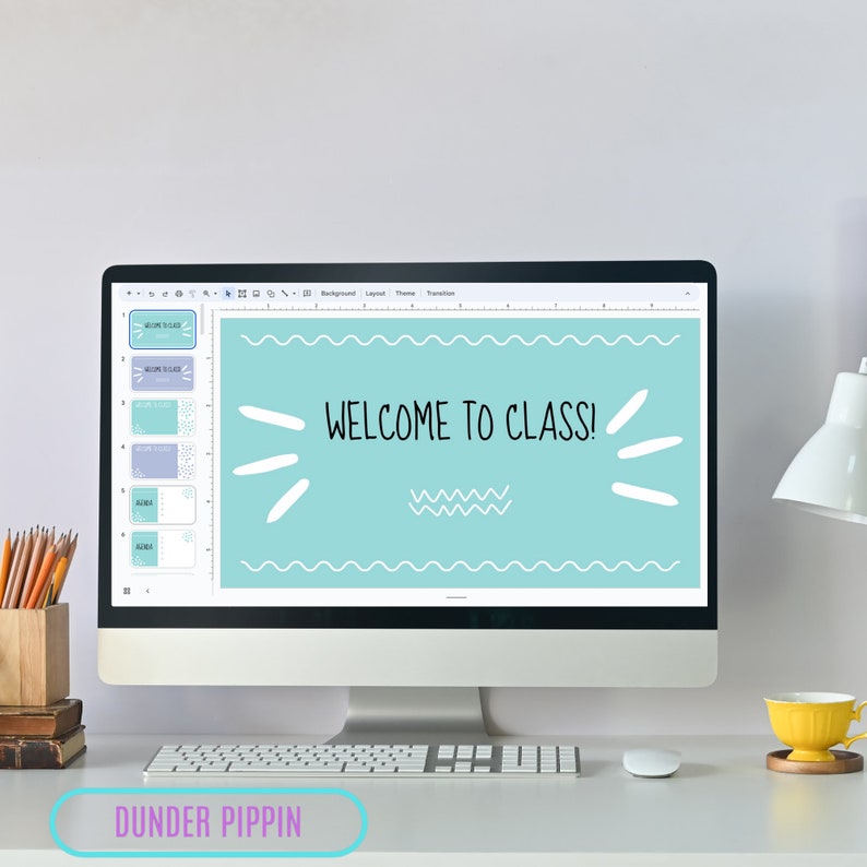 Google Slides Template | Editable Class Slide Template | Back to School ...